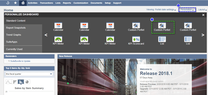 Learn about NetSuite Dashboard and How to Personalize NetSuite Dashboard?